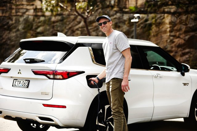 Fitzy is excited to get behind the wheel of his plug-in hybrid EV
